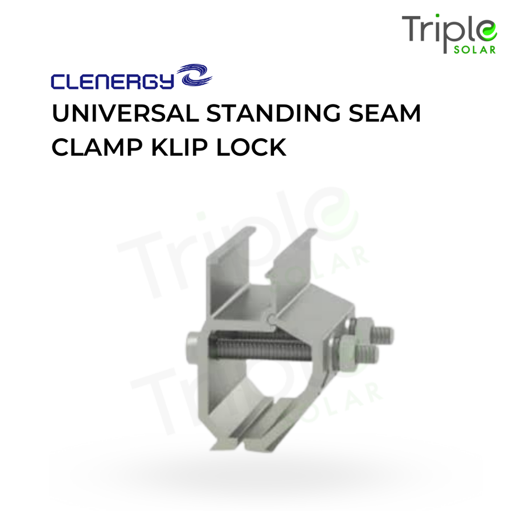 Universal Standing Seam clamp Klip lock | Triple Solar